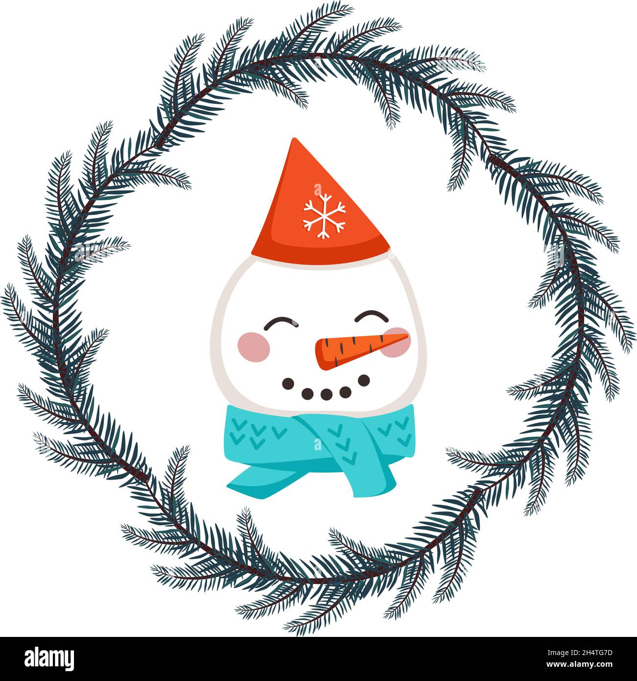 Christmas frame happy new Stock Vector Images - Alamy