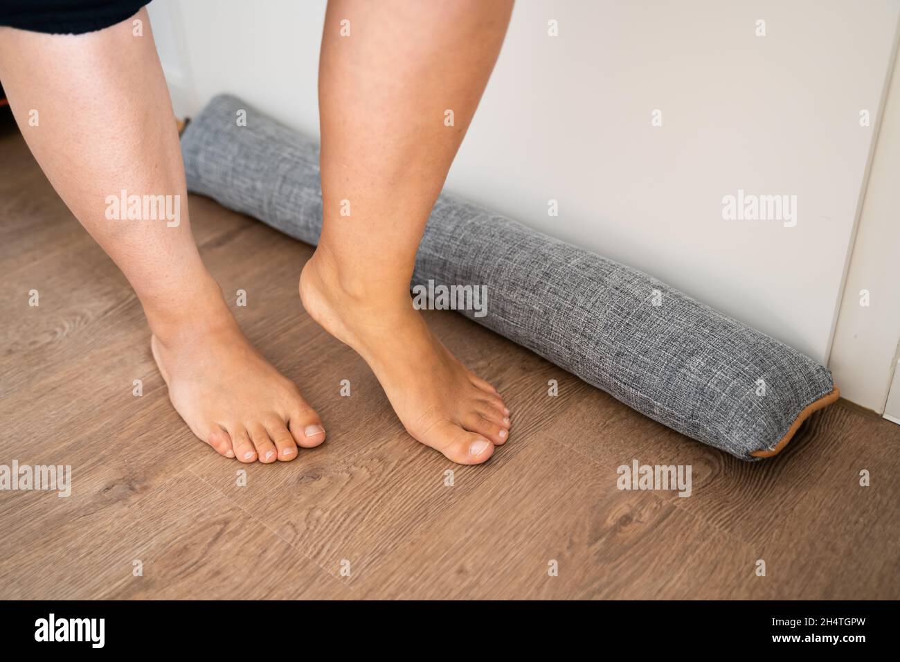 Woman blocking door hi-res stock photography and images - Alamy