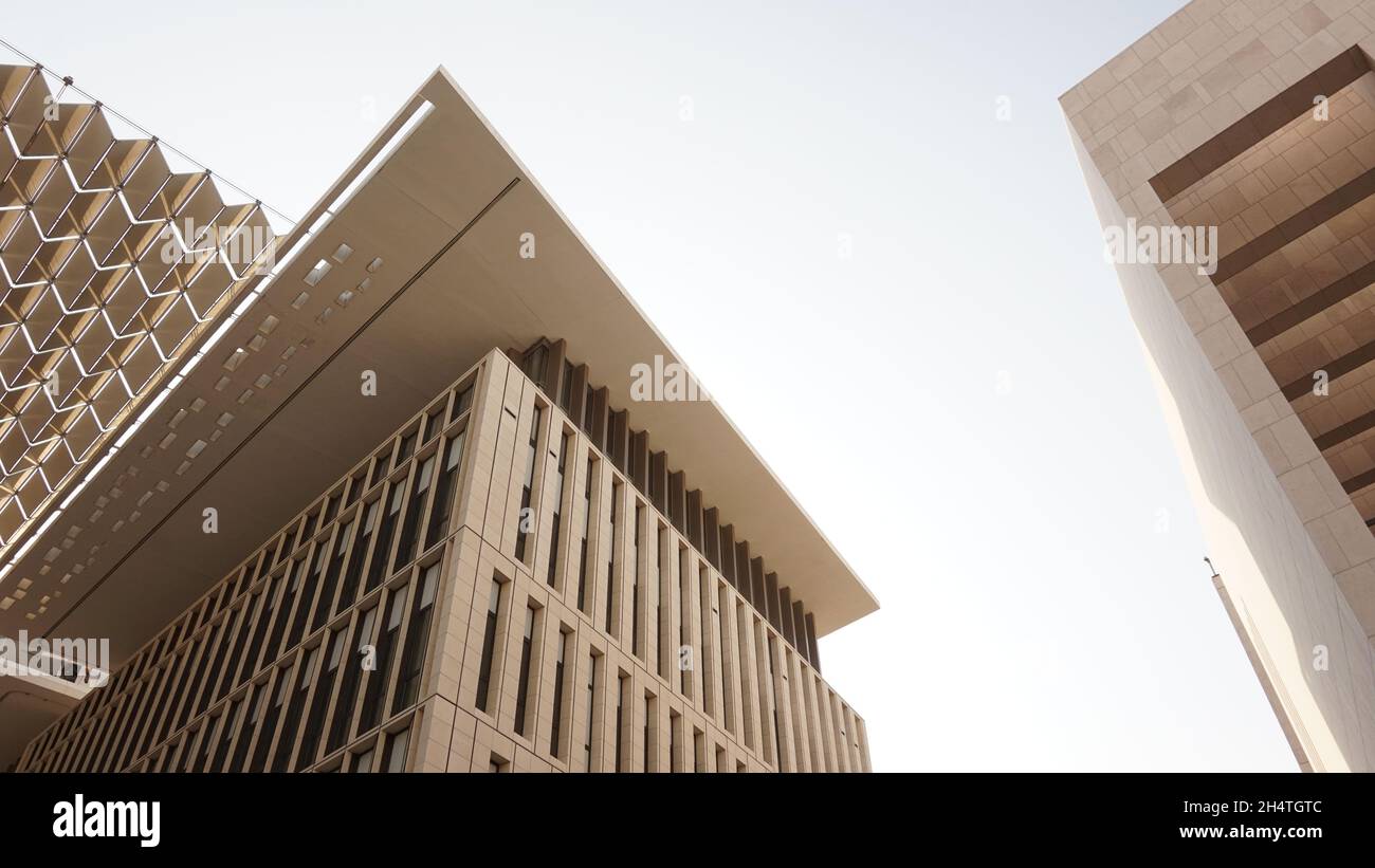 Buildings of Qatar's Downtown, Msheireb Stock Photo - Alamy