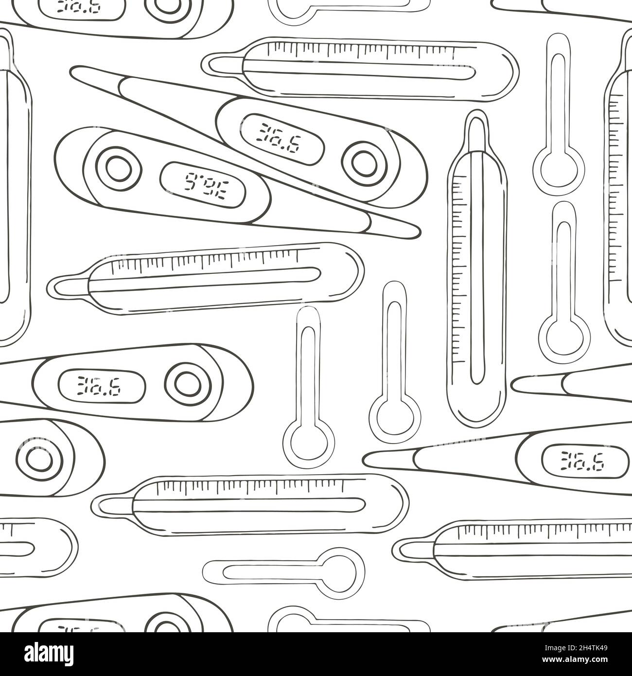Medical Thermometer Coloring Pages [2025]