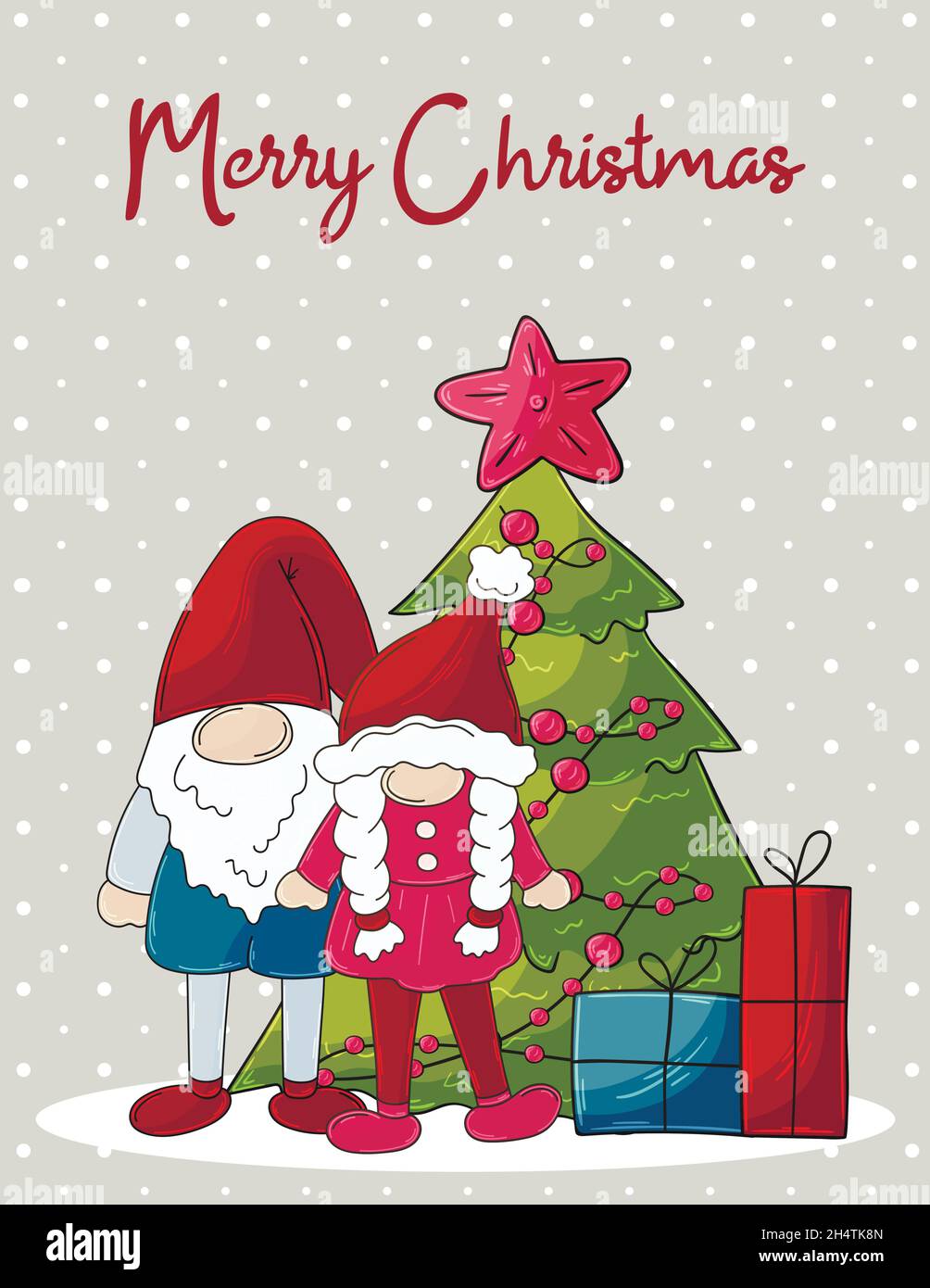Little red hats Stock Vector Images - Alamy
