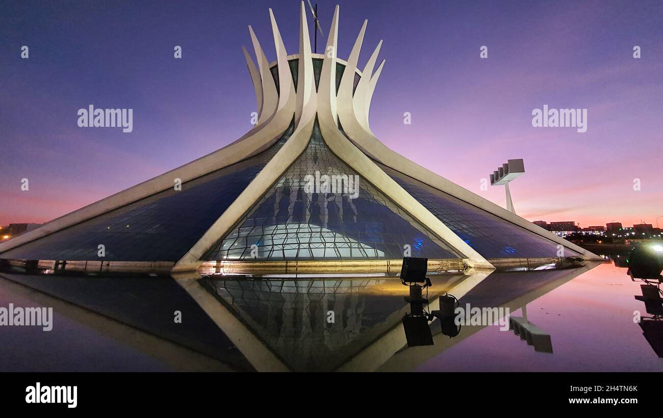 BRASILIA, BRAZIL - Jun 10, 2020: A beautiful view of Metropolitan ...