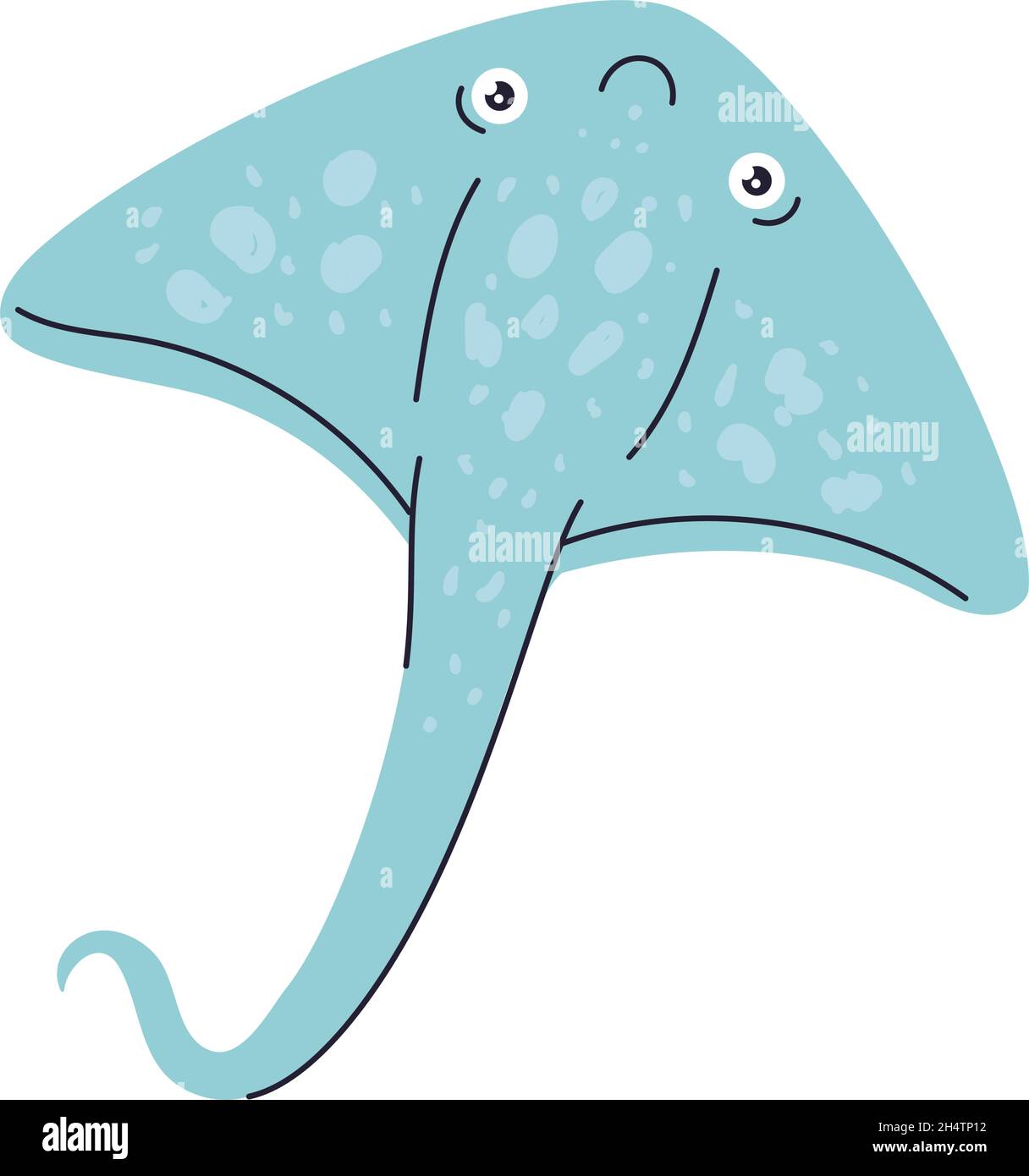 cute stingray animal Stock Vector Image & Art - Alamy