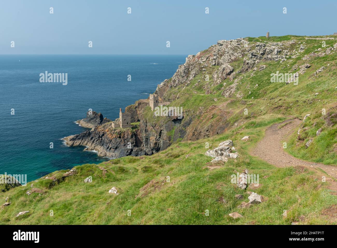 The Crowns engine houses at Botallack mine in Cornwall Stock Photo - Alamy