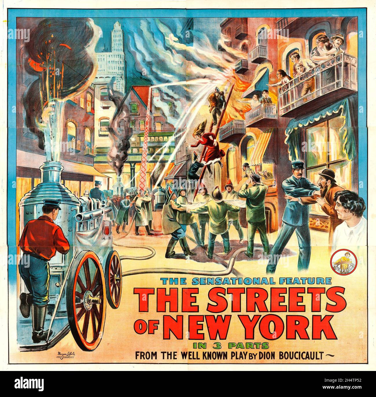 Vintage movie poster - The Streets of New York (Pilot, 1913). Six Sheet ...