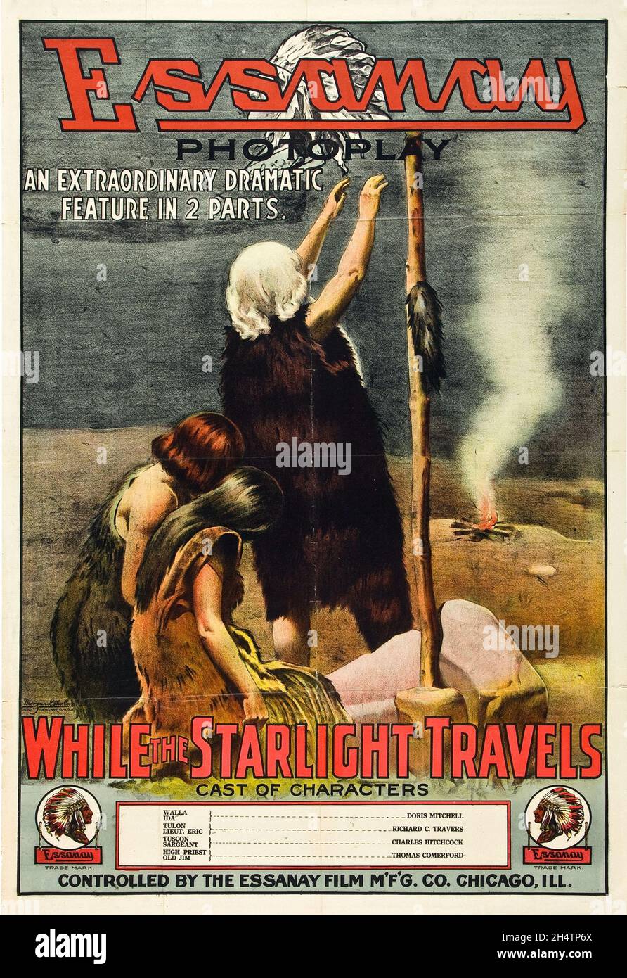 Vintage movie poster for the American drama film While the Starlight ...