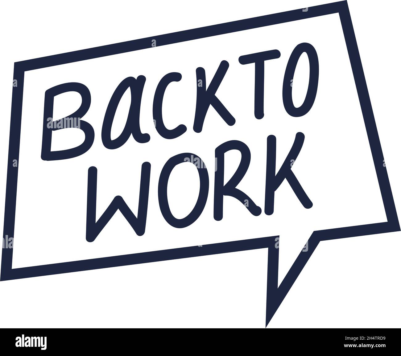 back to work lettering Stock Vector Image & Art - Alamy