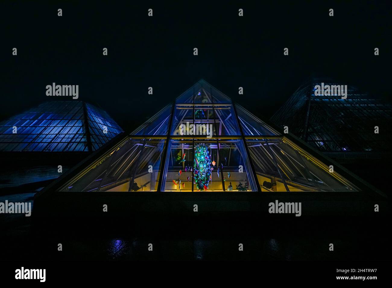 Muttart conservatory glass pyramids hi-res stock photography and images ...