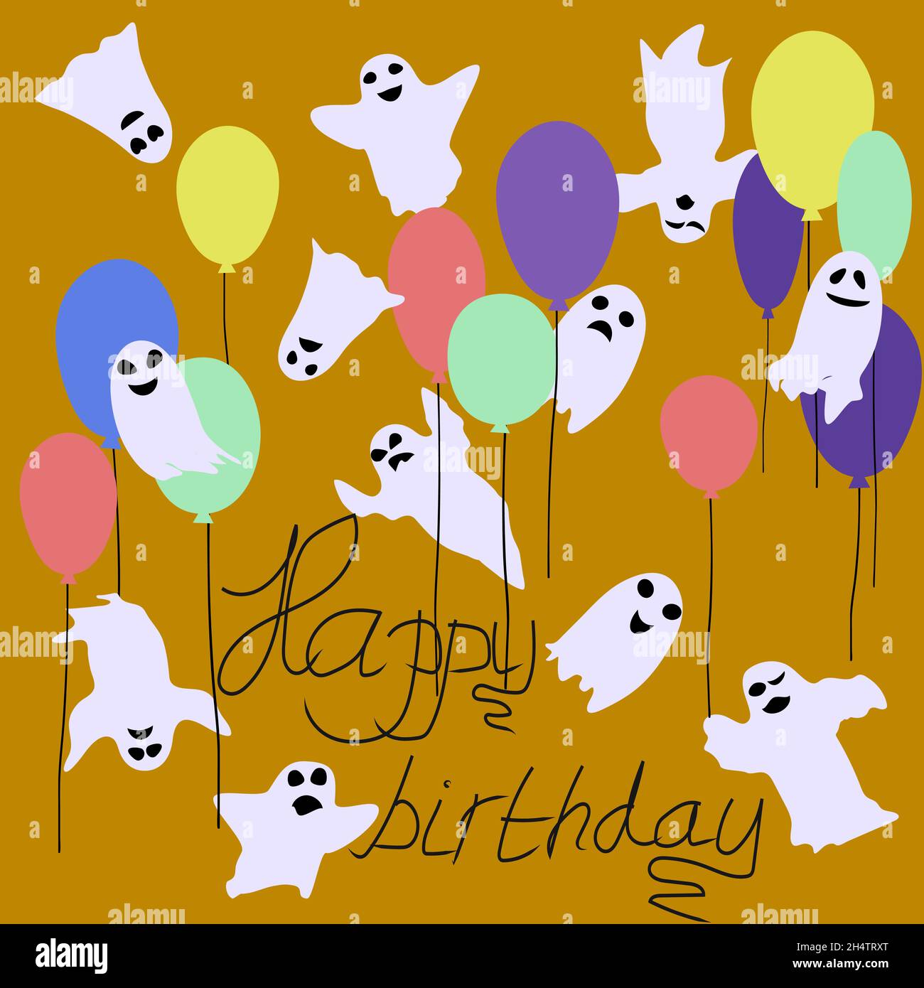 Ghost card background vector Stock Vector Images - Alamy