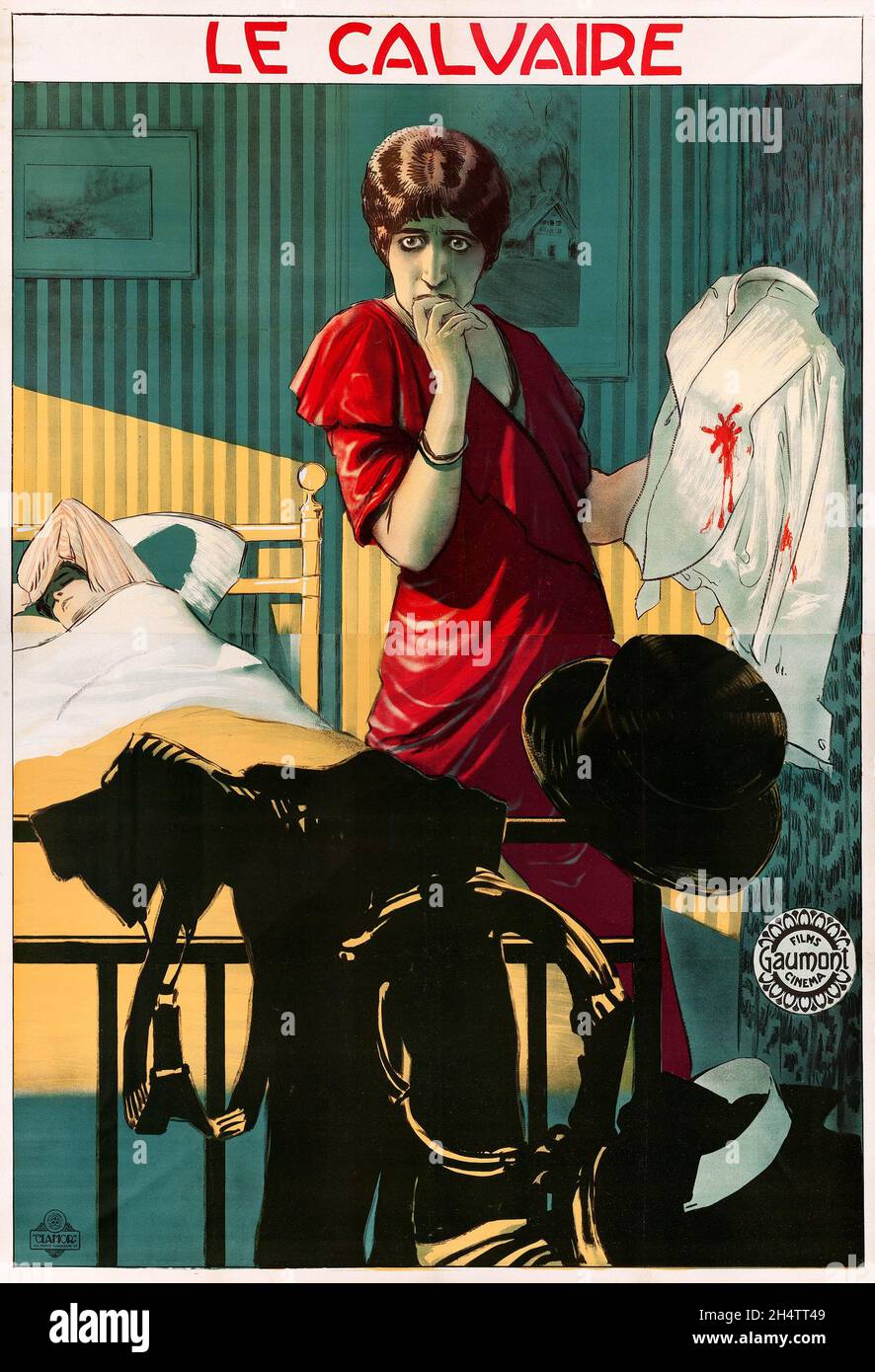 Le Calvaire (Gaumont, 1914). Italian movie poster Stock Photo - Alamy