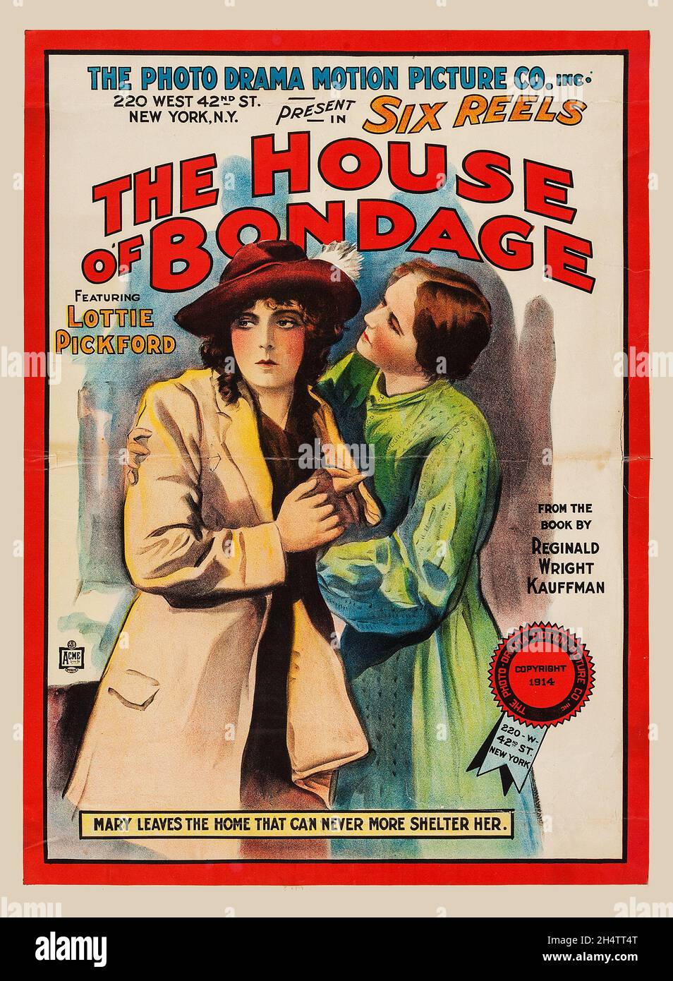 Vintage movie poster - The House of Bondage (Photo Drama Motion Picture ...