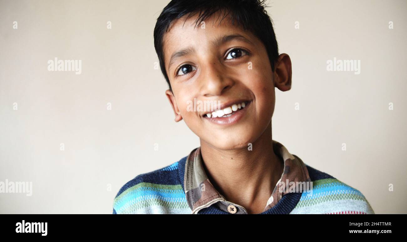 Portrait of a South Asian boy from India Stock Photo - Alamy