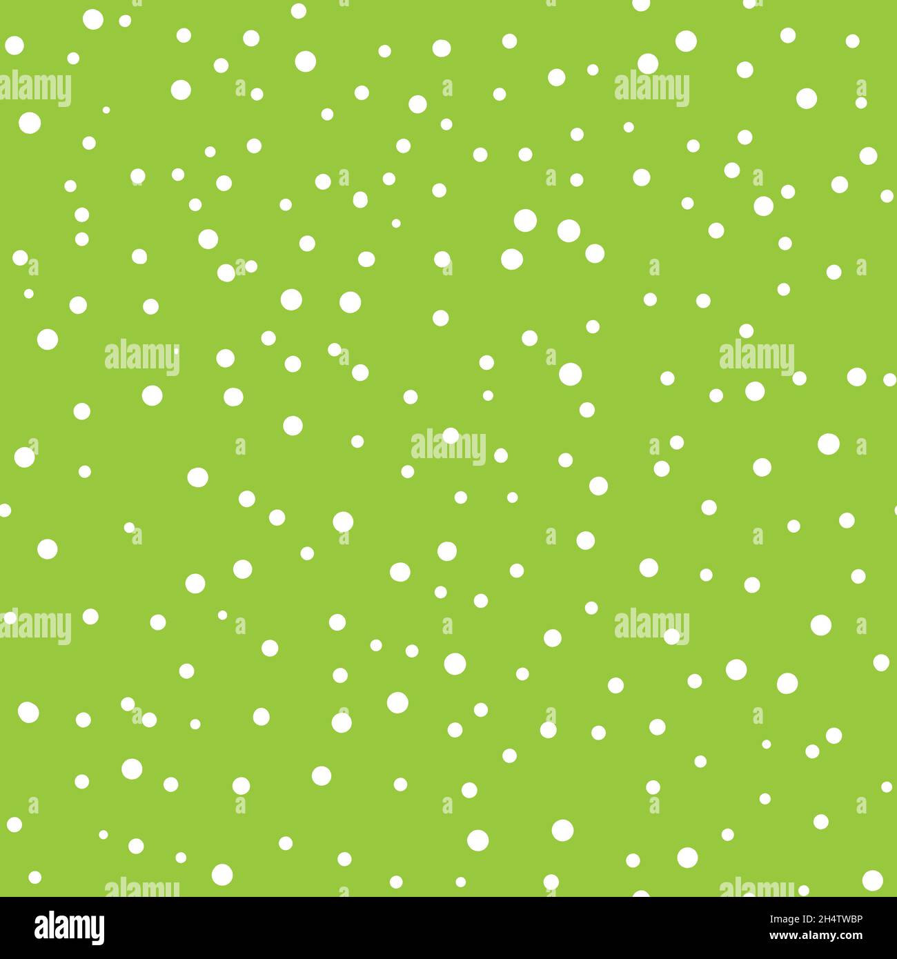 Abstract hand drown polka dots background. Green dotted seamless ...