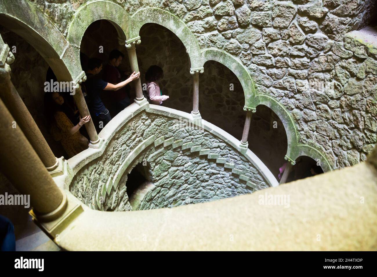 Scenic view of stairs in Initiation well Stock Photo - Alamy
