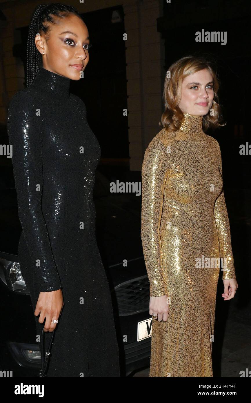 London, UK - 4 November 2021 Revee Walcott Nolan and Lady Georgina Hope ...