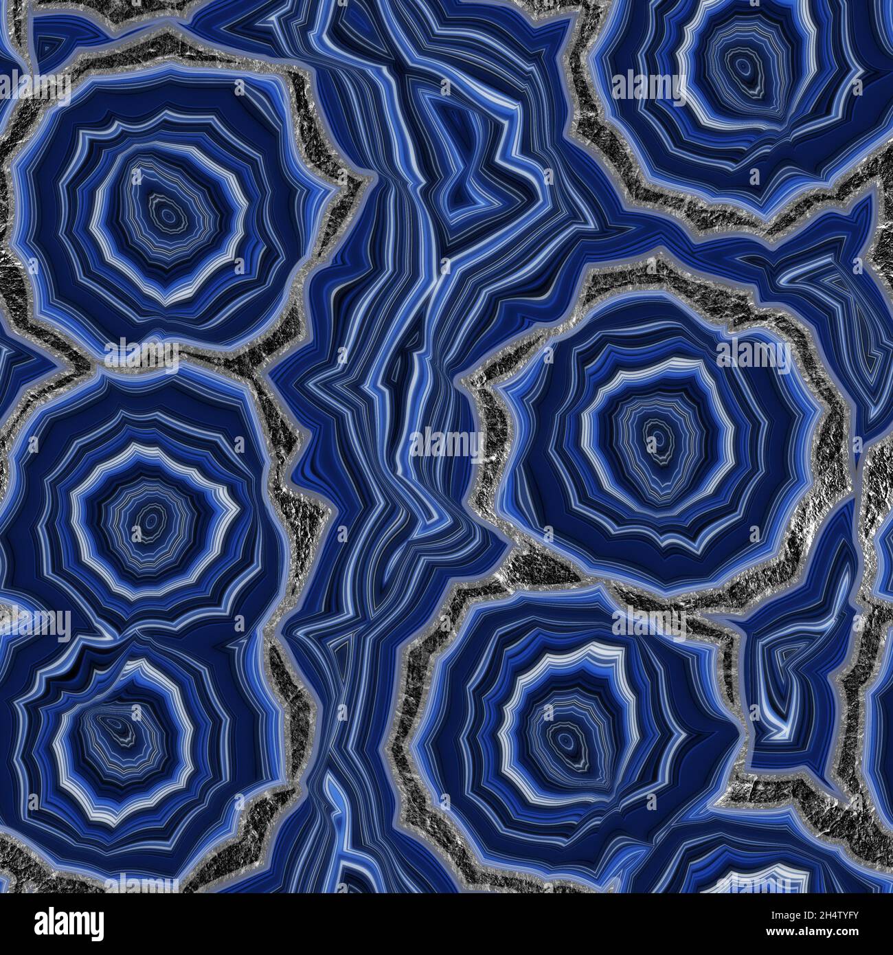Seamless banded agate geode marble rock with gray stone edge surface ...
