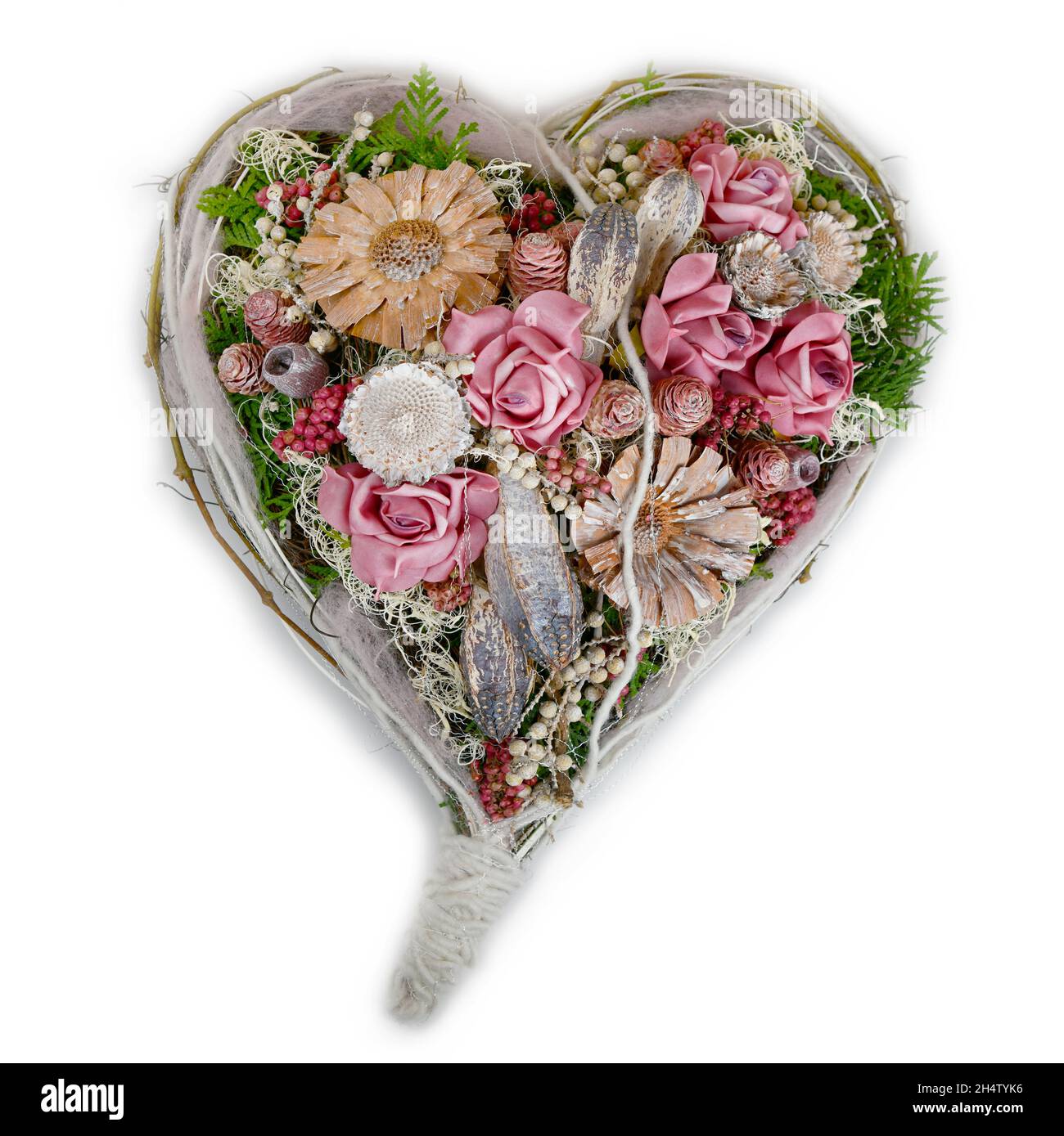beautiful dry arrangement in heart shape Stock Photo - Alamy