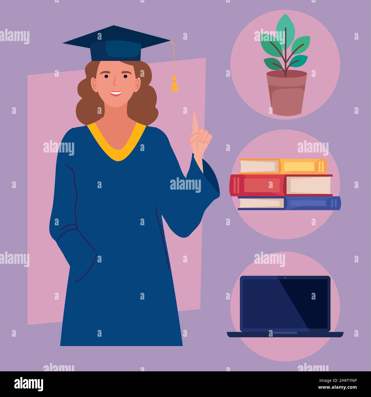 Virtual graduation ceremony set hi-res stock photography and images - Alamy