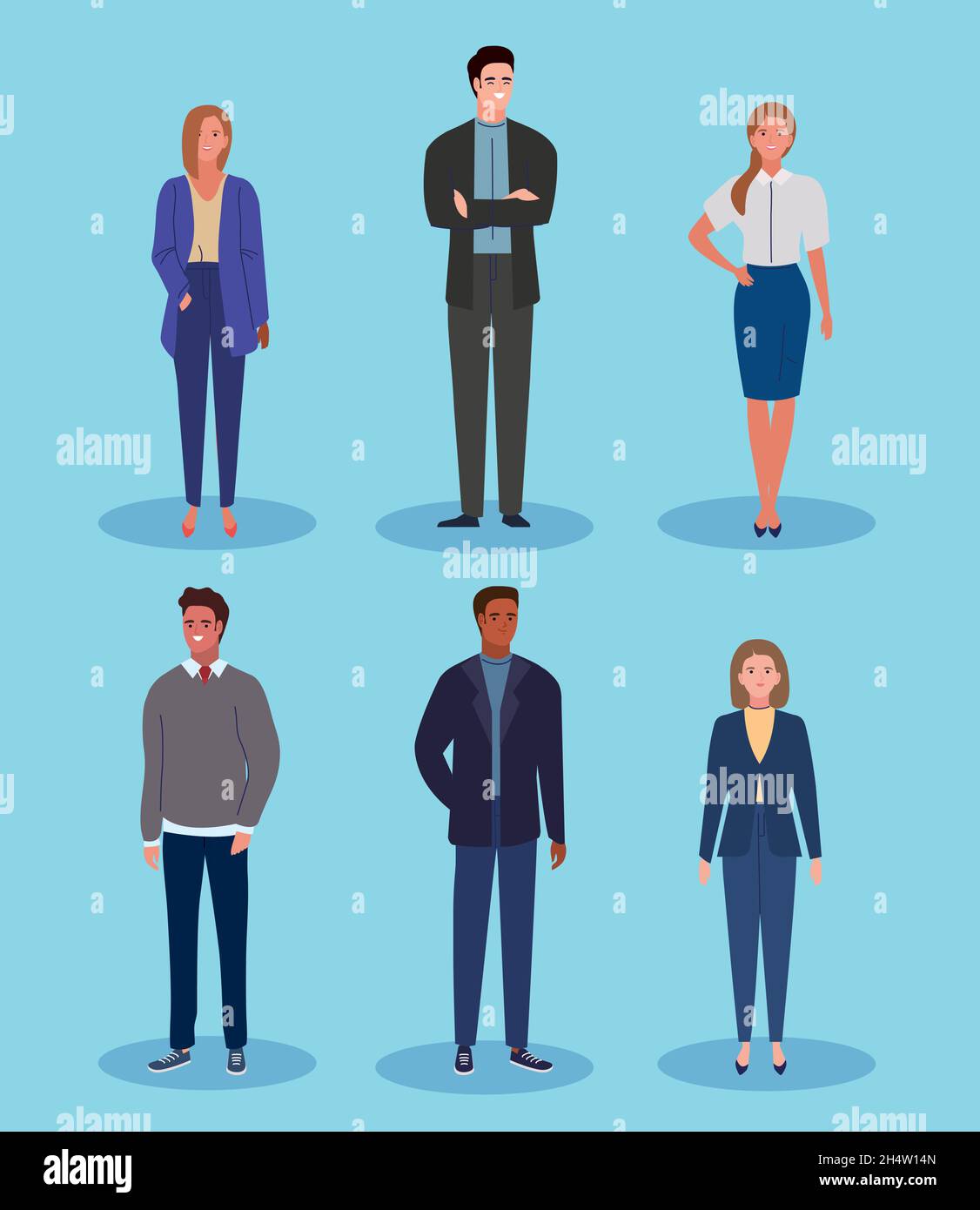 business people standing Stock Vector Image & Art - Alamy