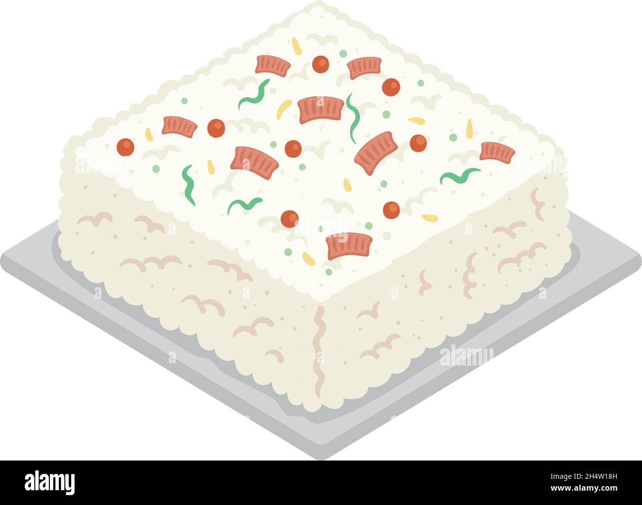 japanese rice in dish Stock Vector Image & Art - Alamy