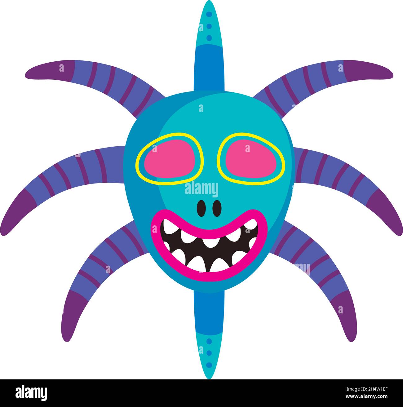 Puerto rico vejigante mask Stock Vector Images - Alamy