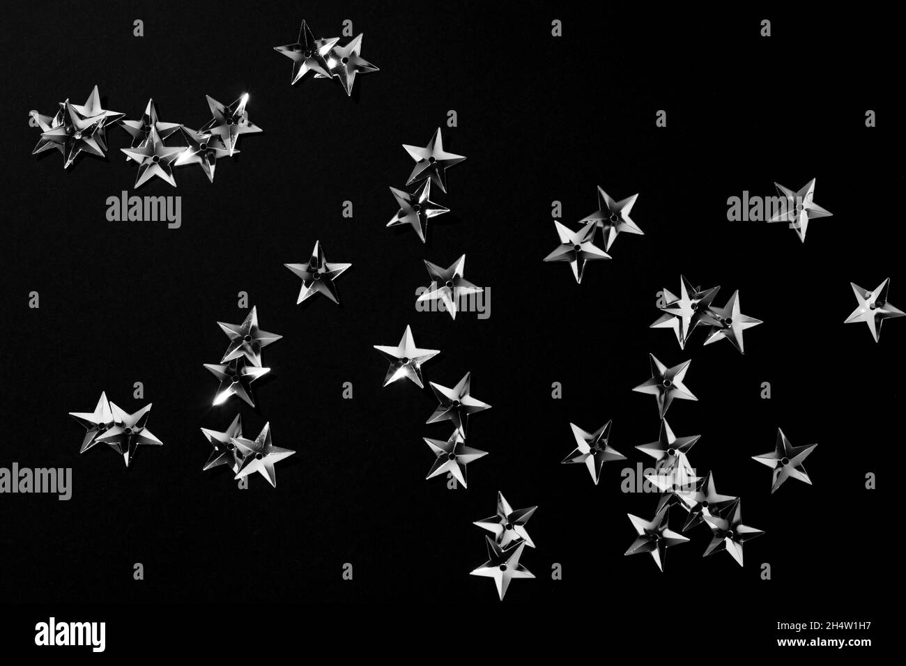 Grafic Metallic Silver Stars