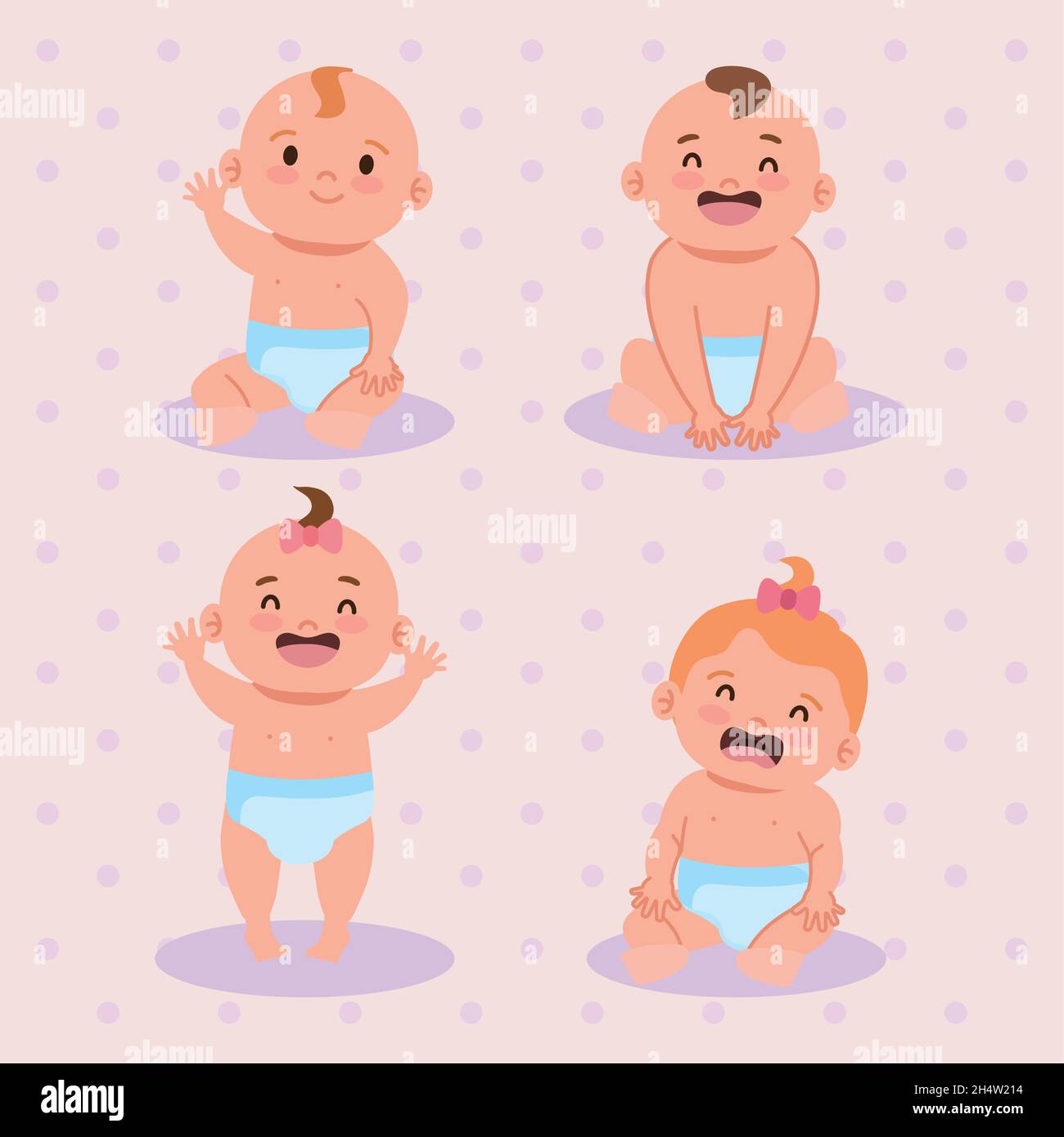 group of babies Stock Vector Image & Art - Alamy