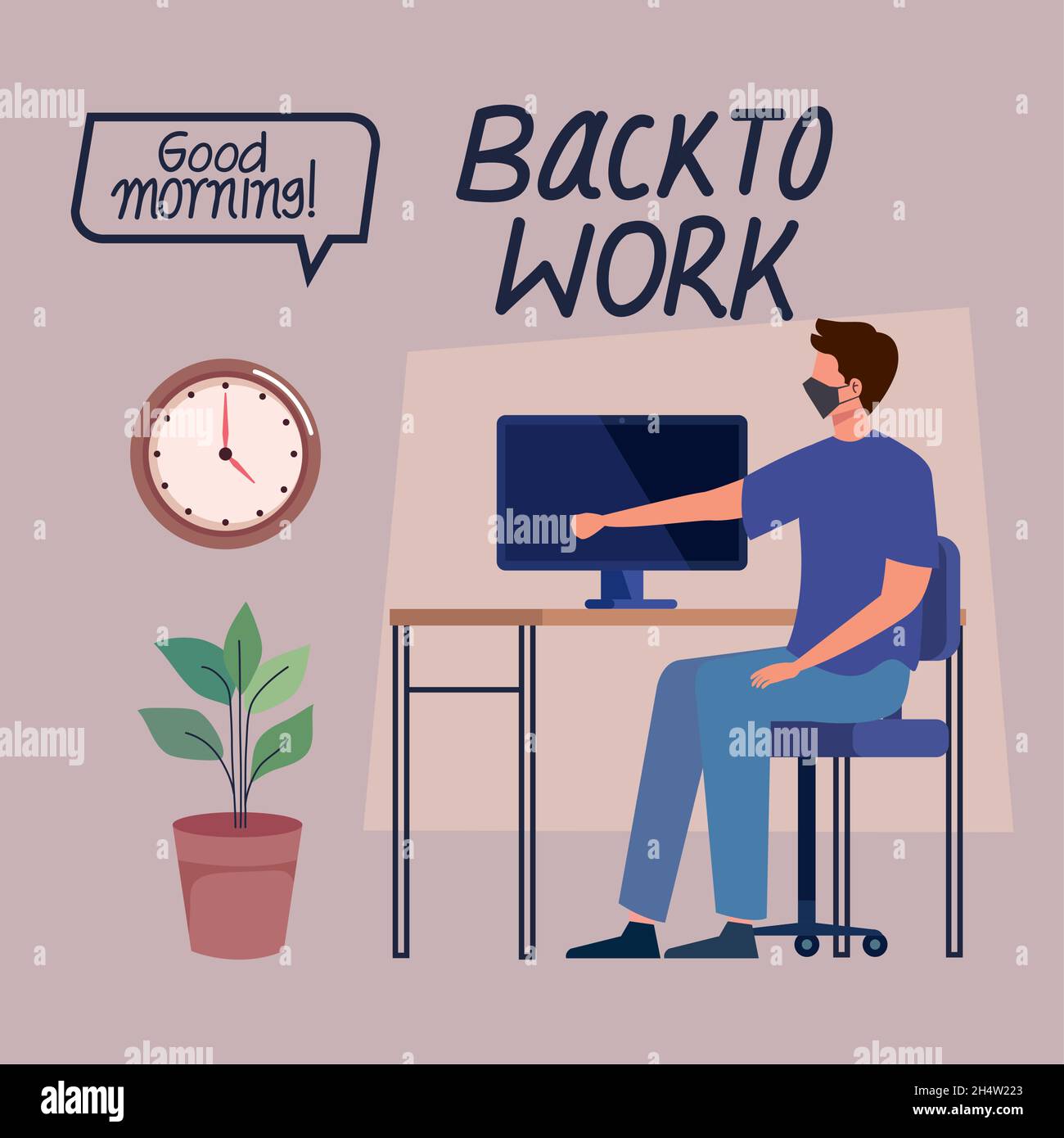 icons of back to work Stock Vector Image & Art - Alamy