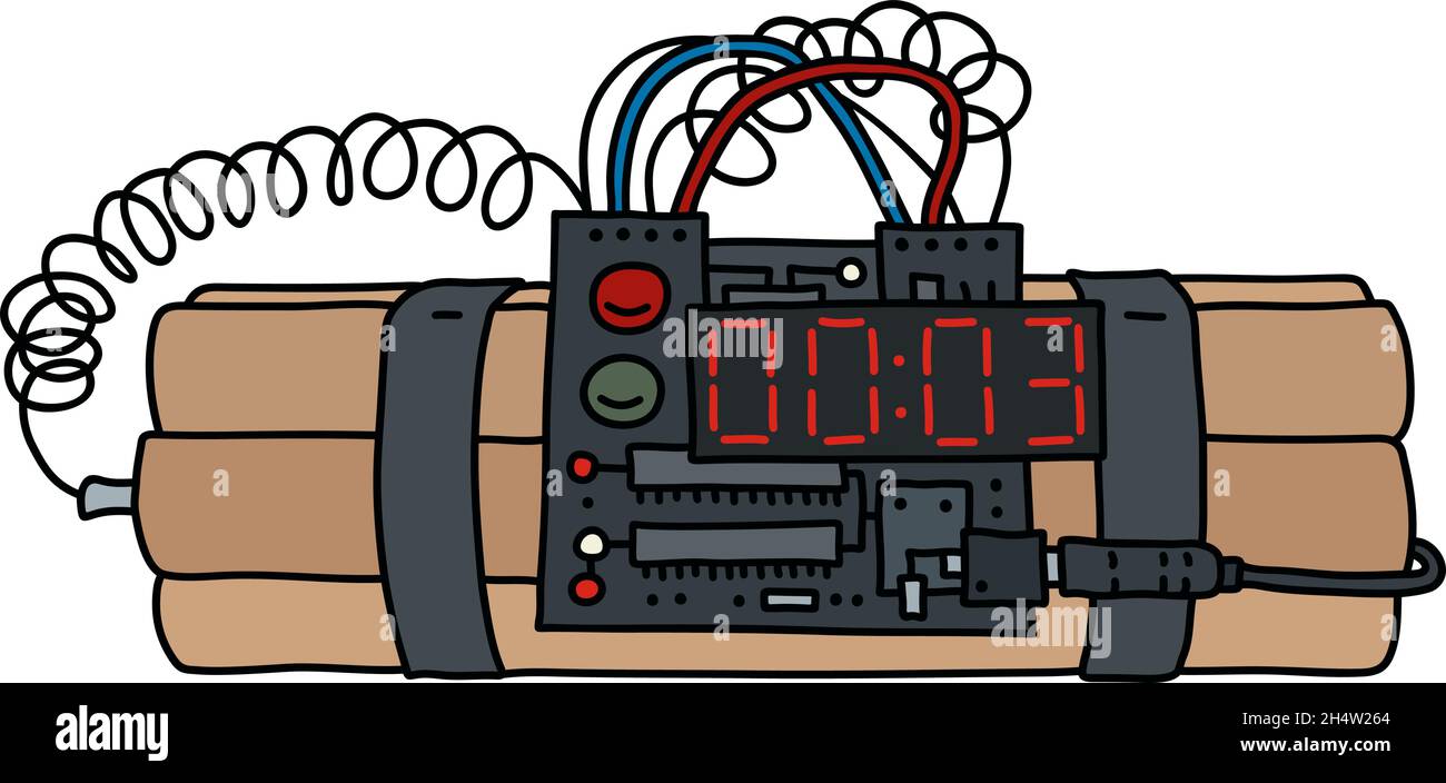 The vector drawing of a timed charge Stock Vector Image & Art - Alamy