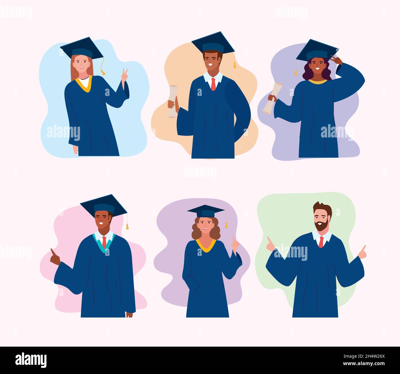 happy people graduated Stock Vector Image & Art - Alamy