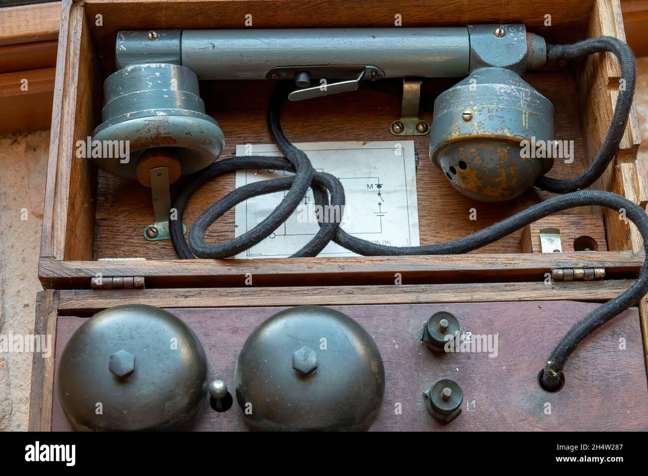 Very old phone close up Stock Photo - Alamy