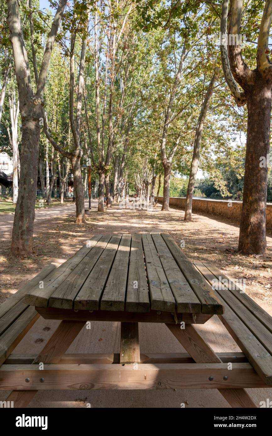 Public picnic table hi-res stock photography and images - Alamy