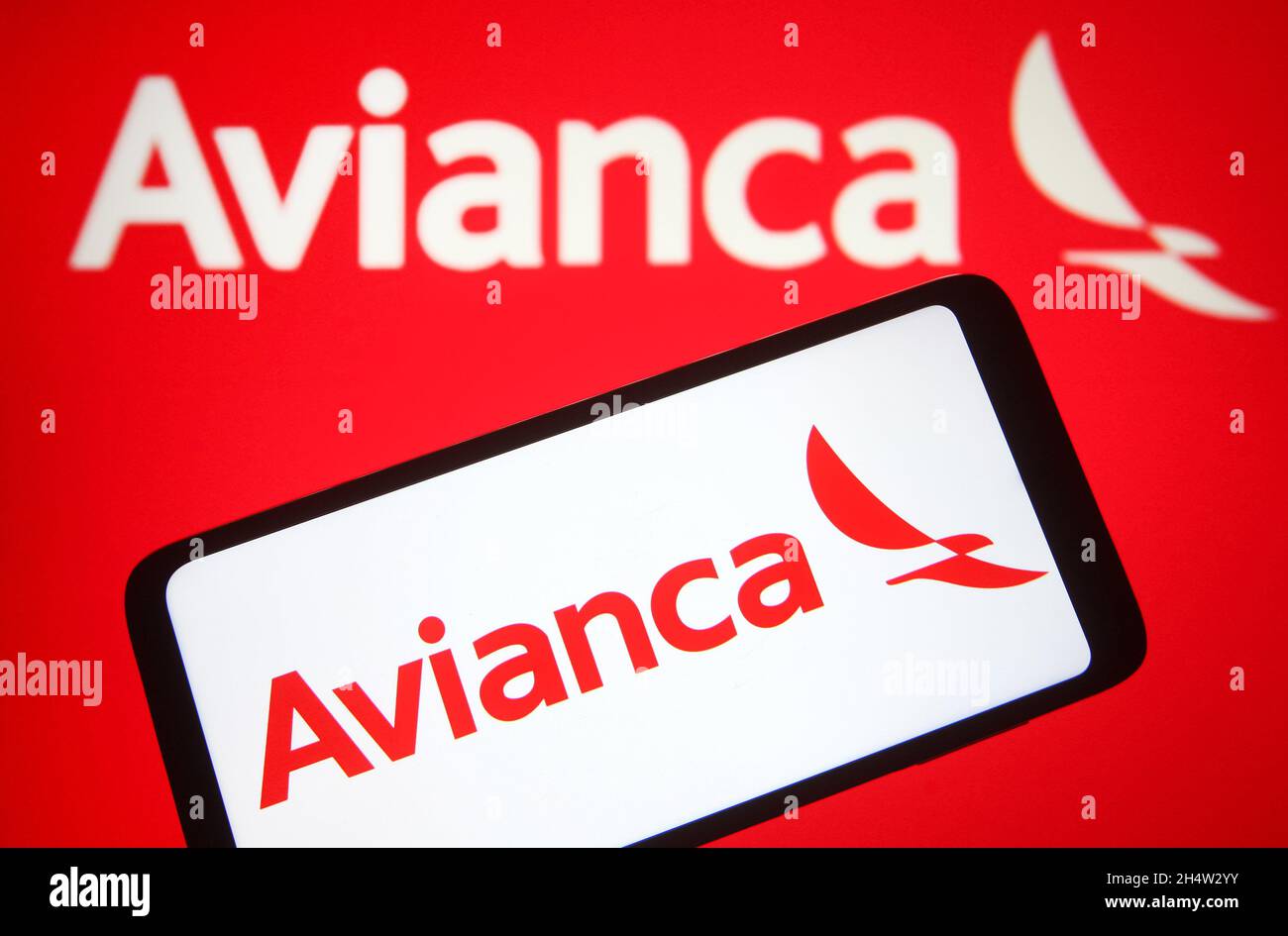 Aerolinea Avianca Logo Avianca Airline Hi Res Stock Photography And