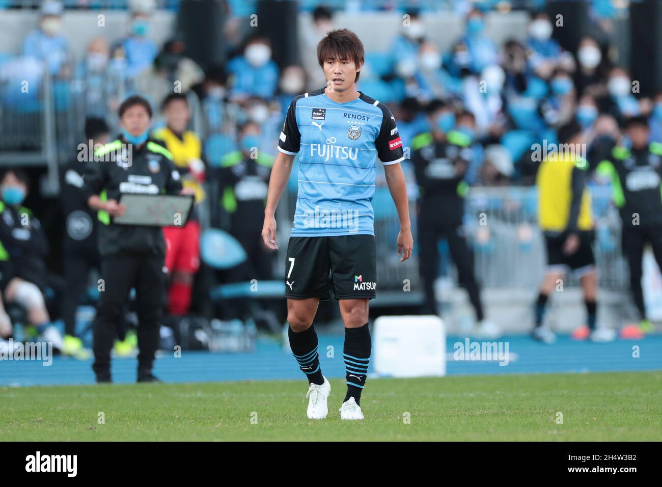 Kanagawa, Japan. 3rd Nov, 2021. Shintaro Kurumaya (Frontale) Football ...