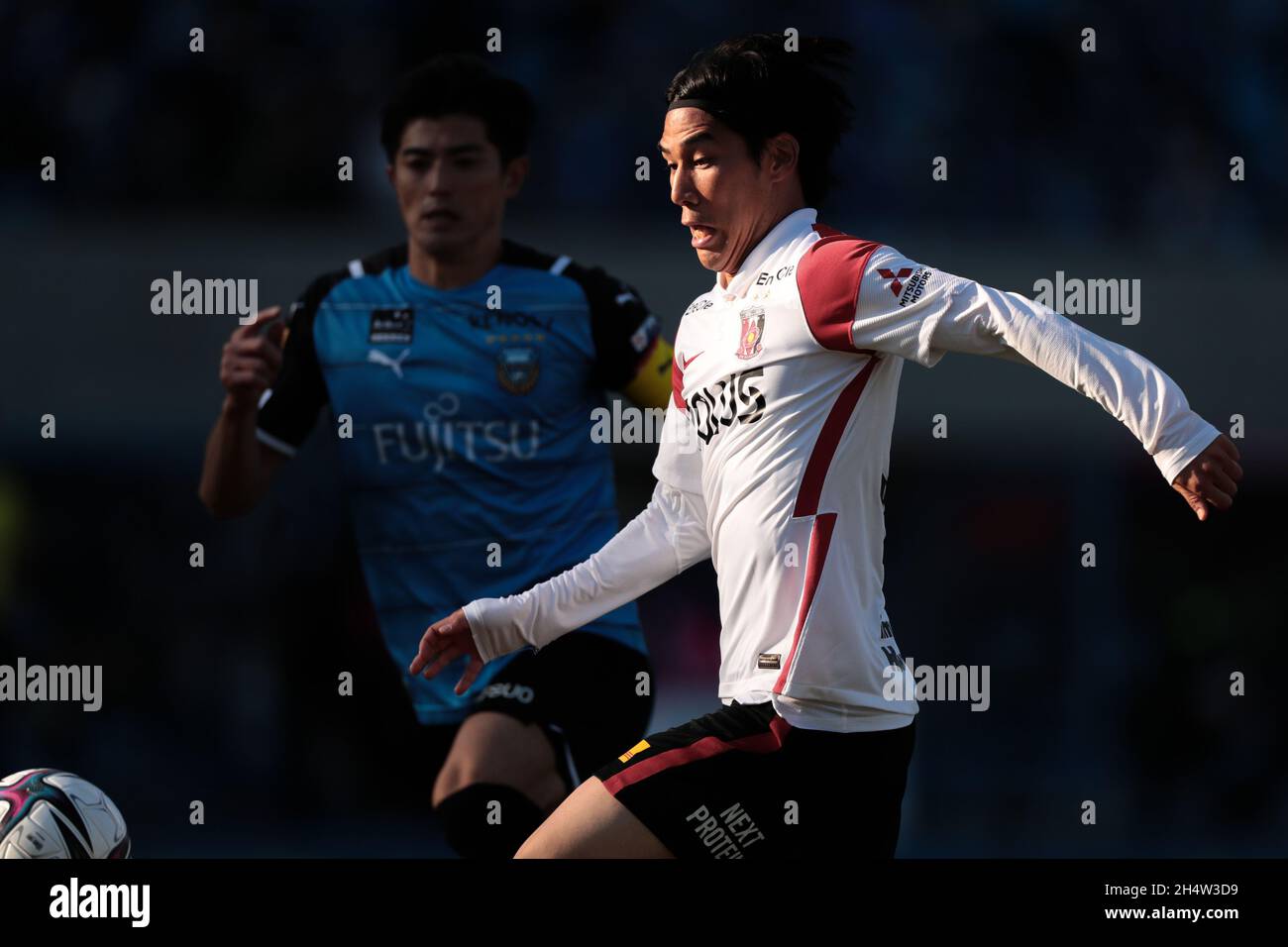Kanagawa, Japan. 3rd Nov, 2021. Ataru Esaka (Reds) Football/Soccer ...