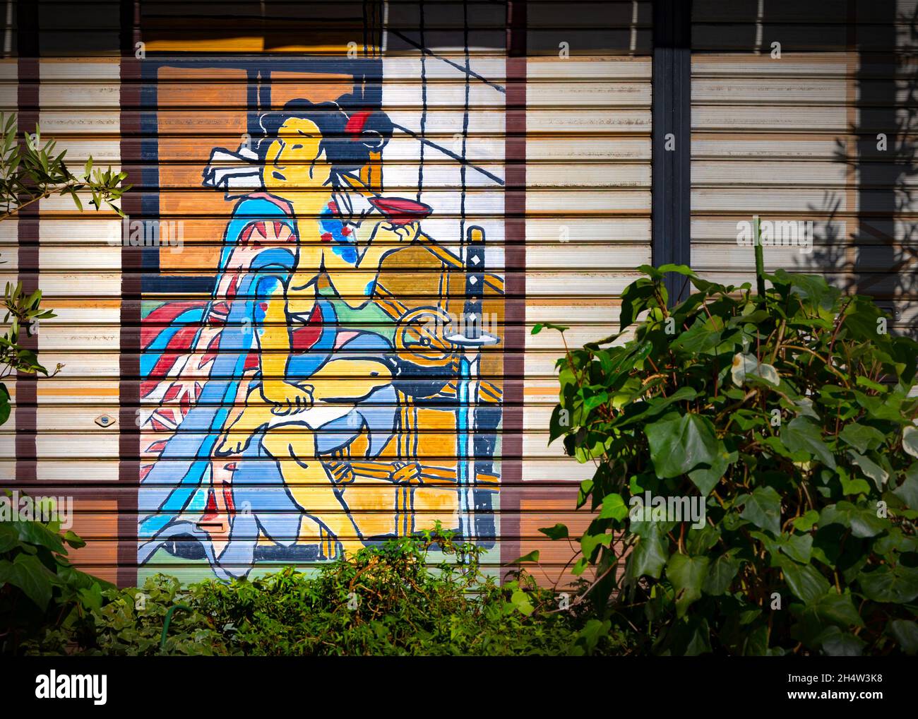Samurai warrior painting hi-res stock photography and images - Alamy