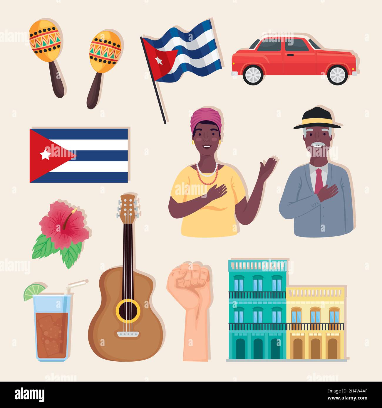Cuba cuban man Stock Vector Images - Alamy