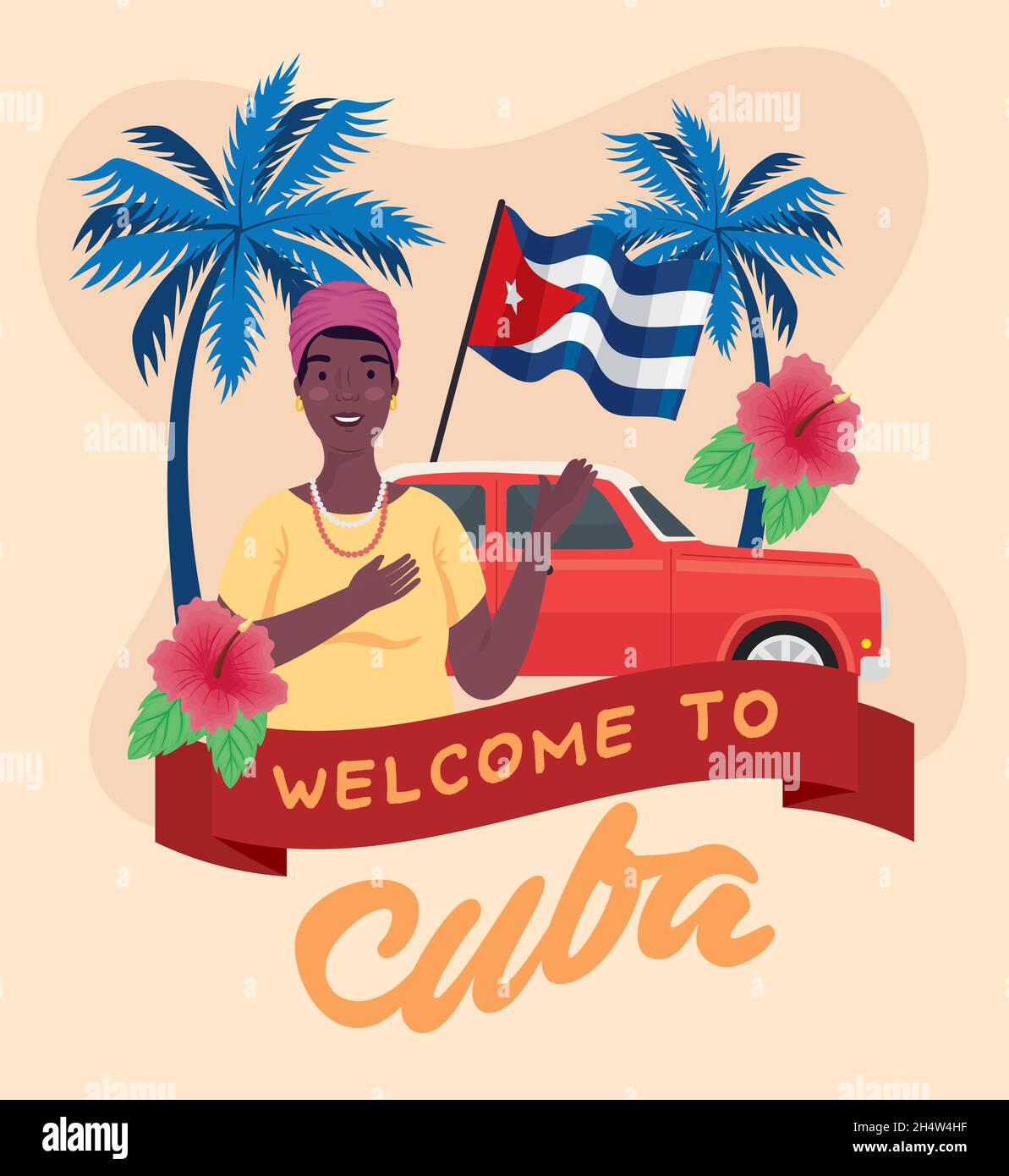 welcome to cuba Stock Vector Image & Art - Alamy