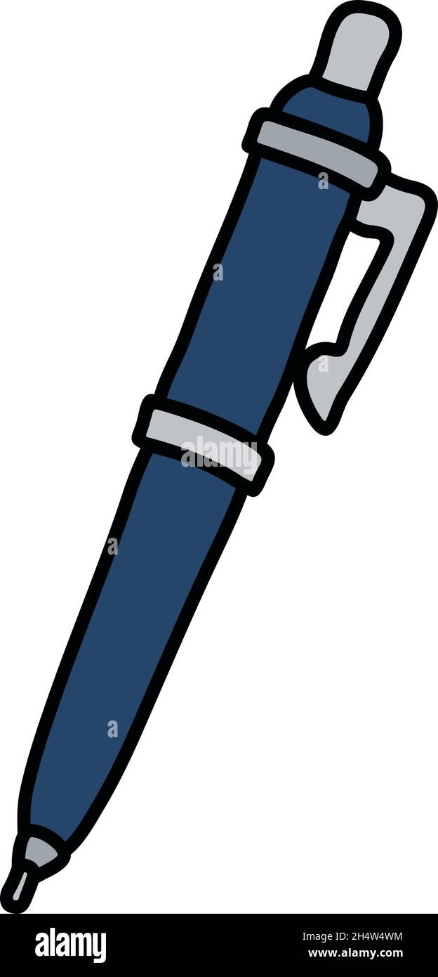 The hand drawing of a classic blue simple propeller Stock Vector Image ...