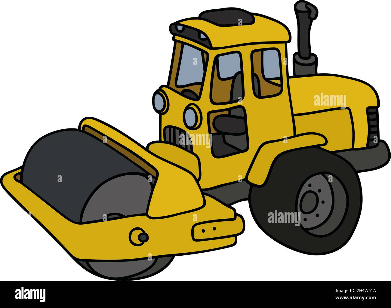 A road roller Stock Vector Images - Alamy