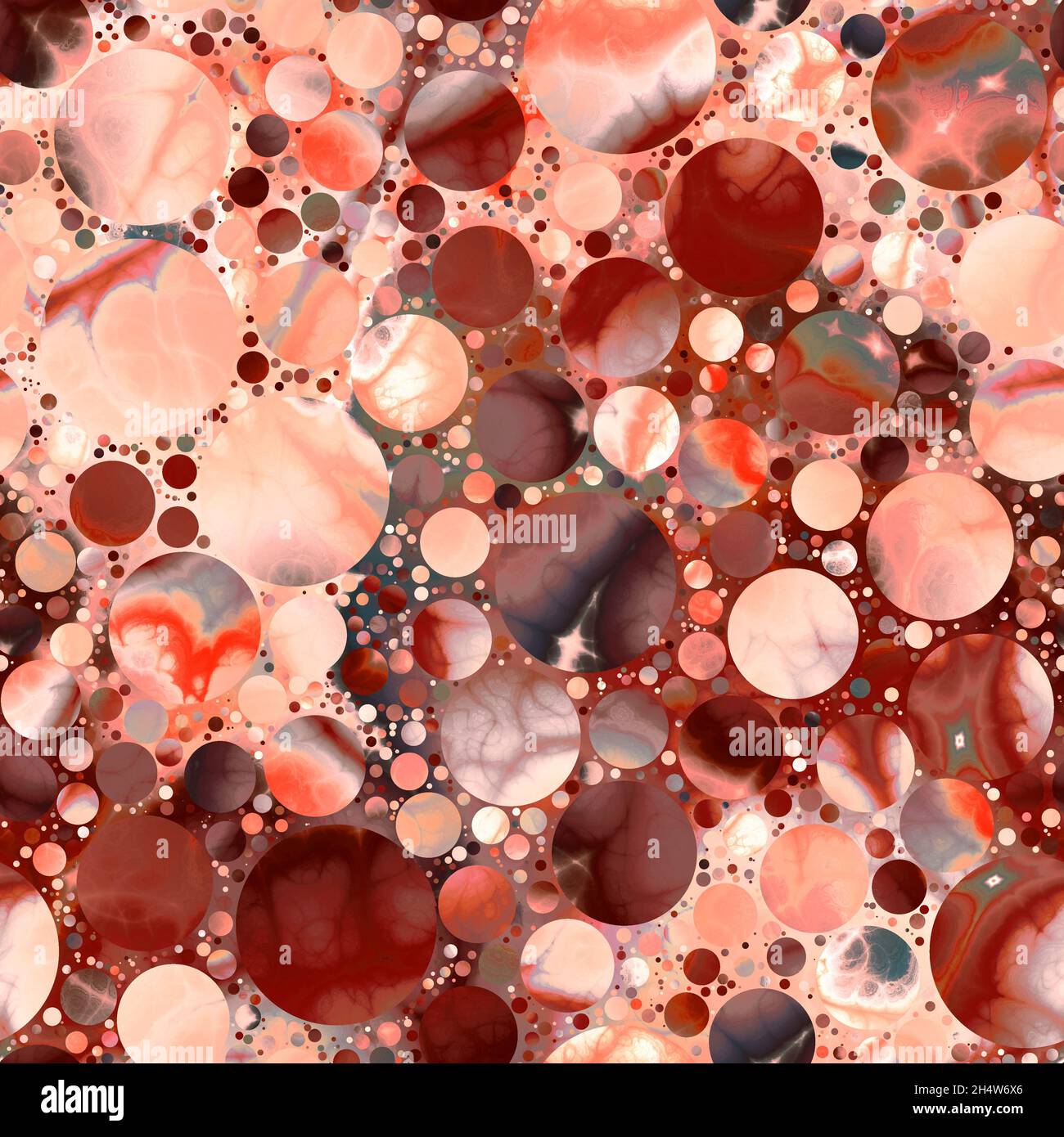 Seamless pattern of marbled orbs that gives a dreamy fantasy mysterious ...