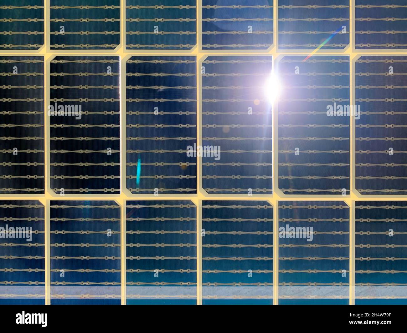 Solar plant(solar cell) with the sun light, hot climate causes ...