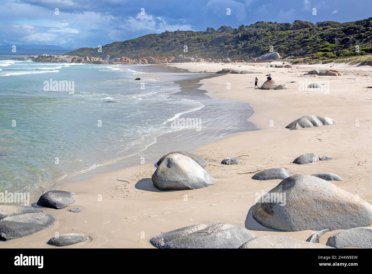 Beerbarrel Beach, St Helens Point Stock Photo - Alamy