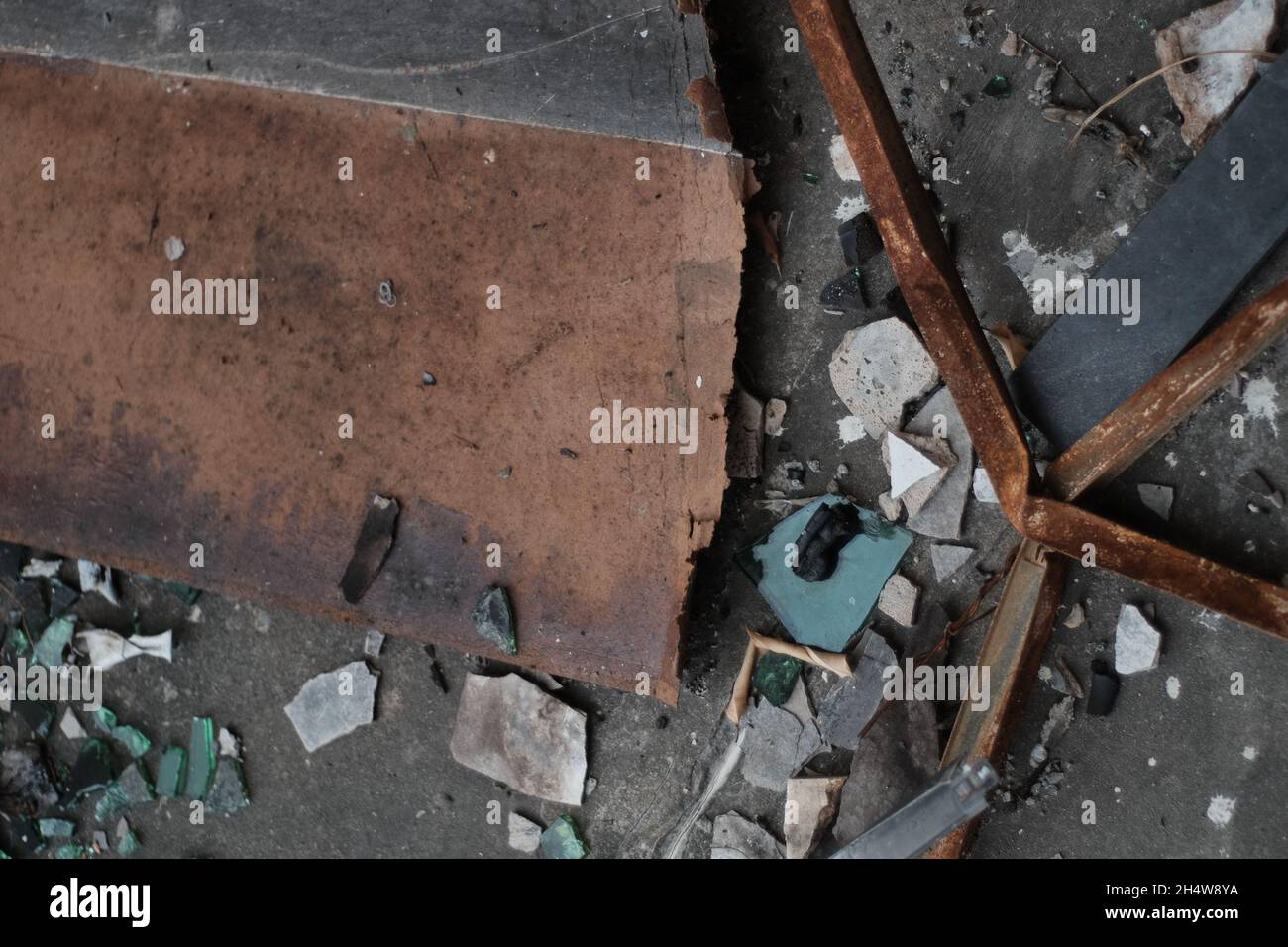 Aftermath of a fire Stock Photo - Alamy