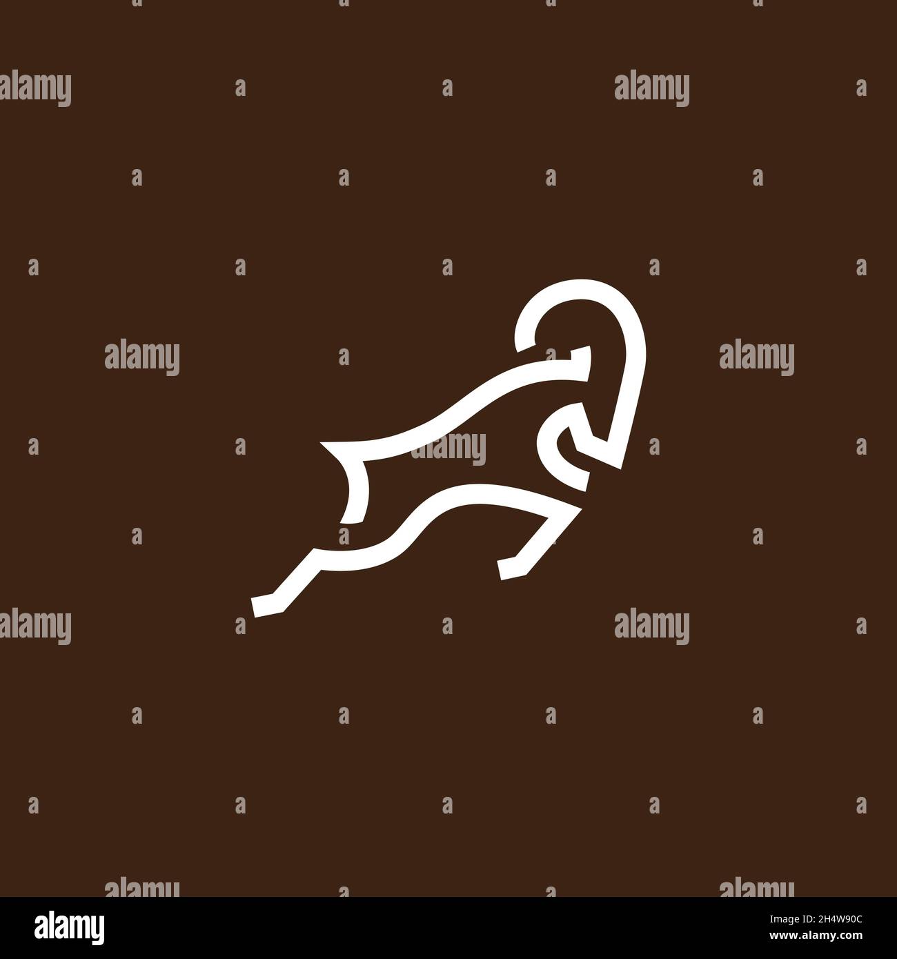 Simple goat logo hi-res stock photography and images - Alamy