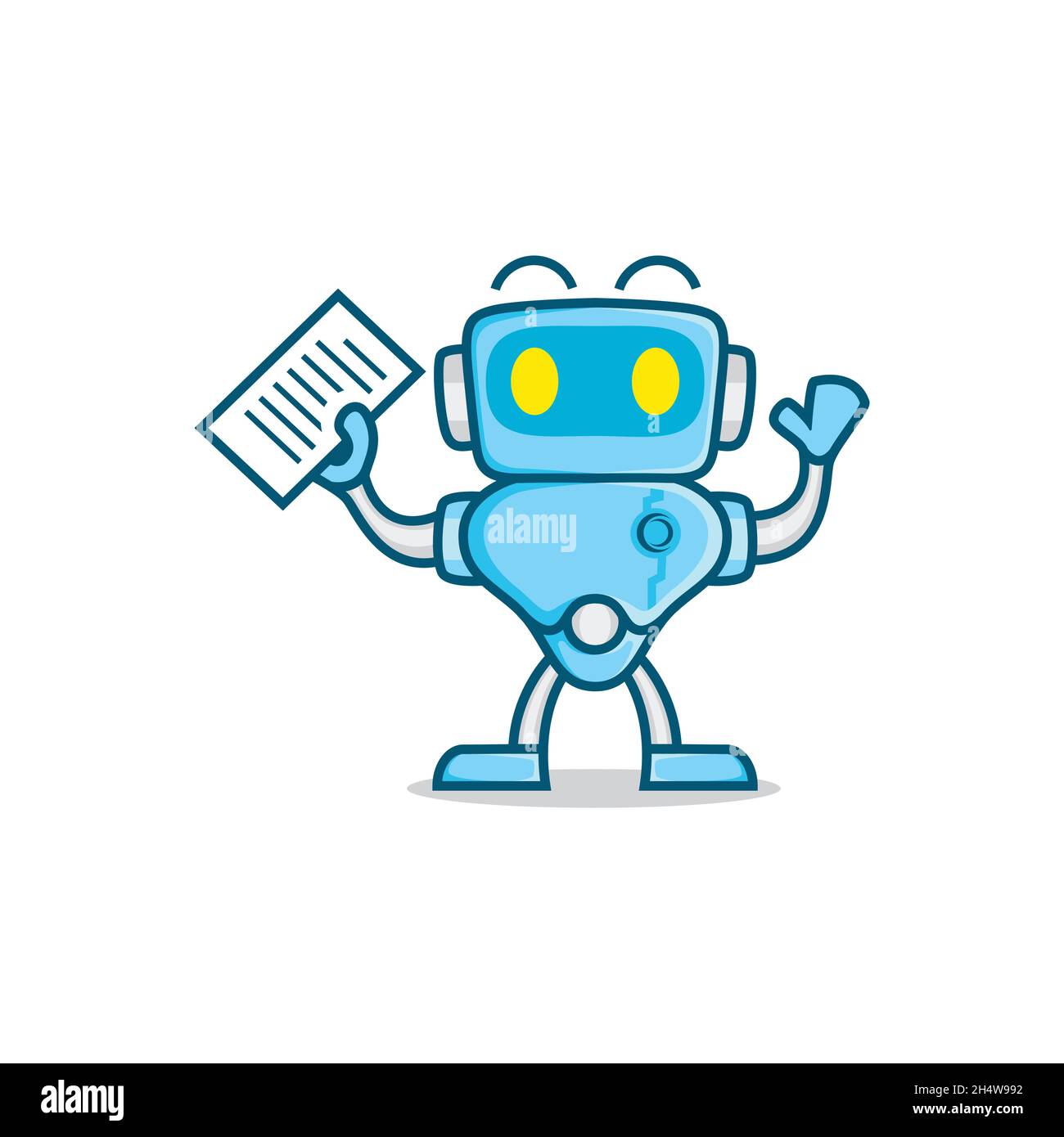 Ai robot work Stock Vector Images - Alamy