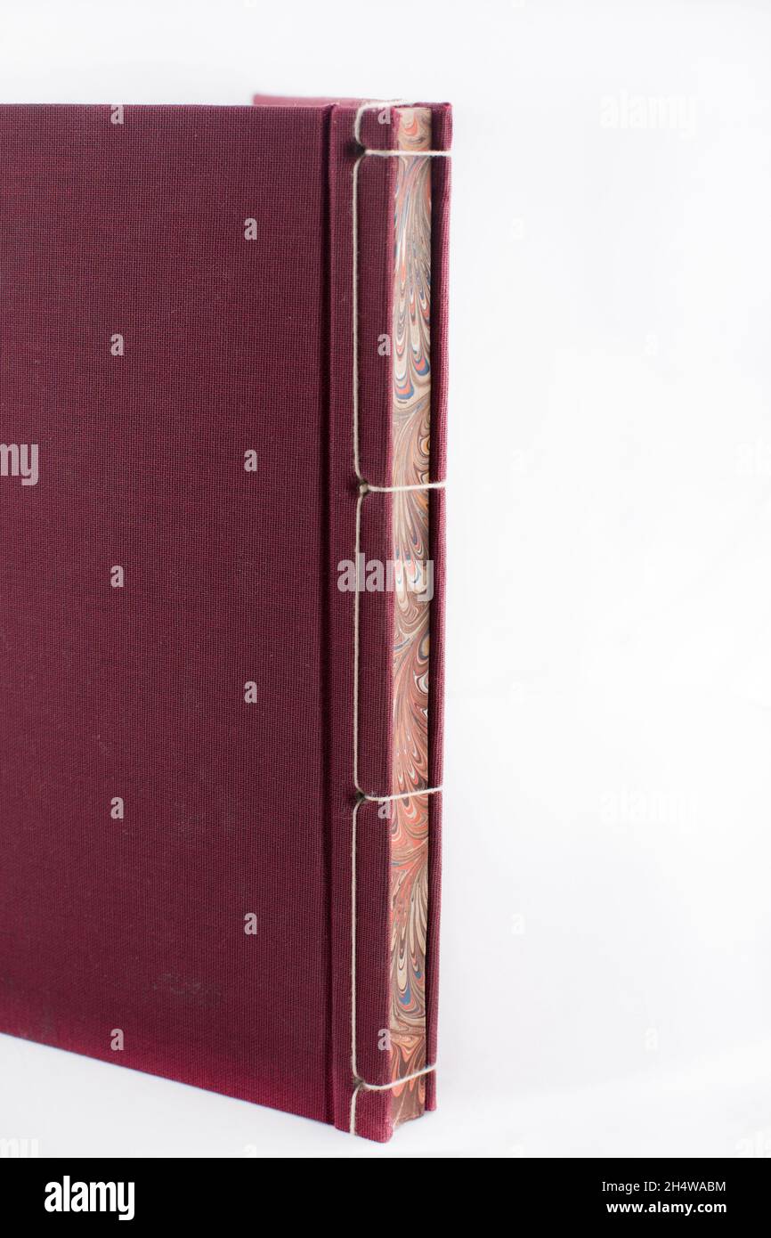 Beautiful hand binded book with hardcover and japanese binding style ...