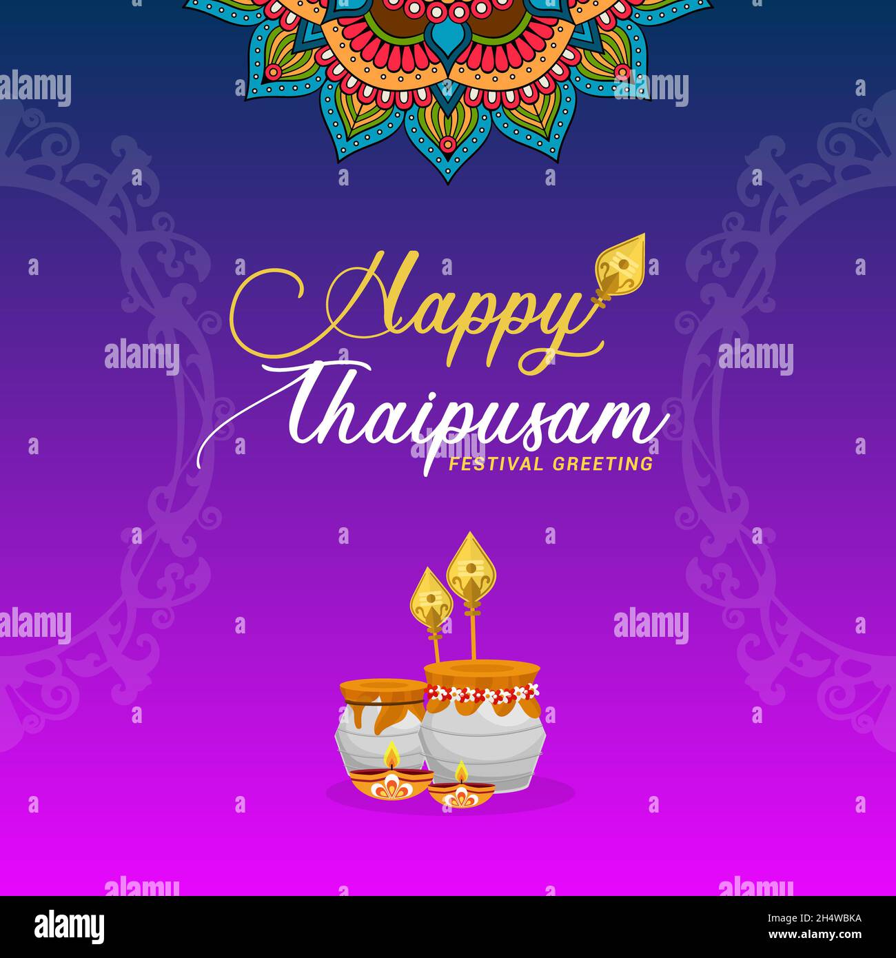 Thaipusam Card New Design 2022 Stock Photo - Alamy