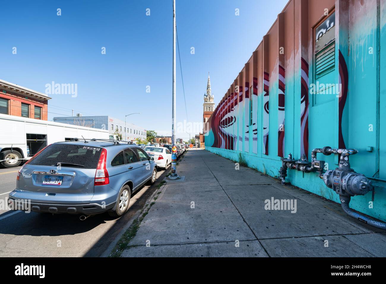 Denver river north art hi-res stock photography and images - Alamy