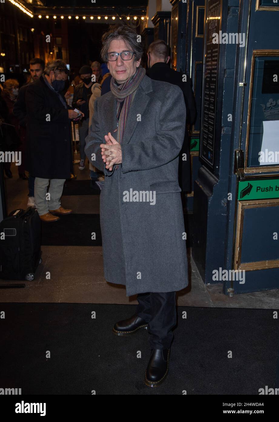 Neil Gaiman attends the West End premiere of National Theatre's 'The ...